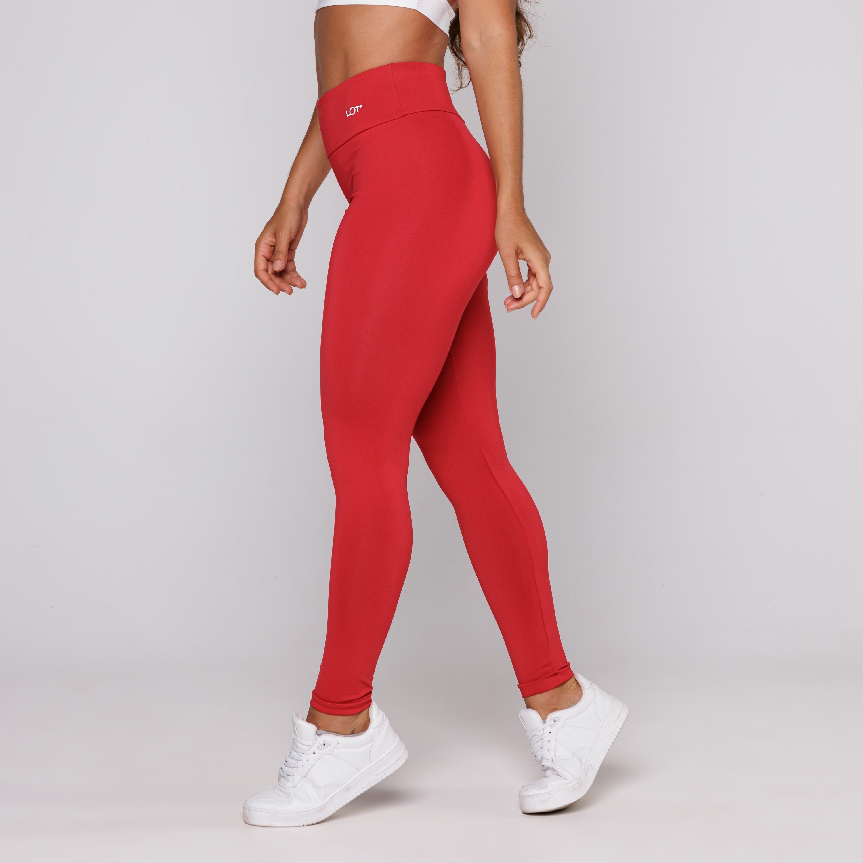 Calça Legging Poliamida Feminina Suplex Premium Scarlet Vermelho - Lot ...