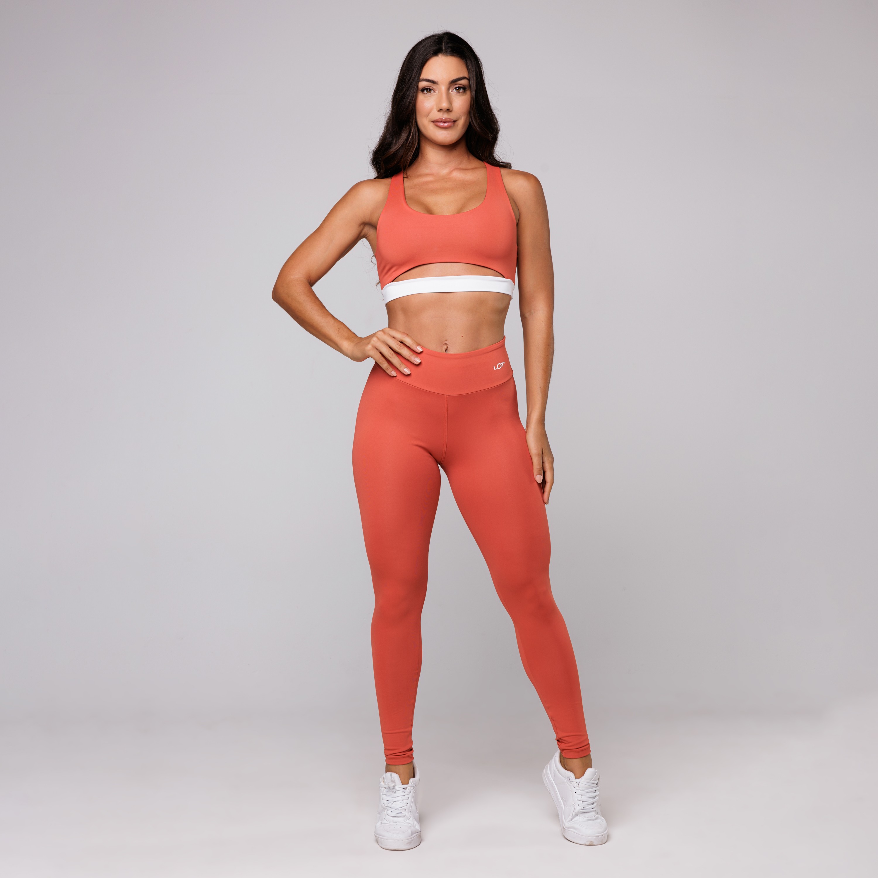 Top Poliamida Premium Curvatura na Base Feminino Folk Terracota - Lot ...