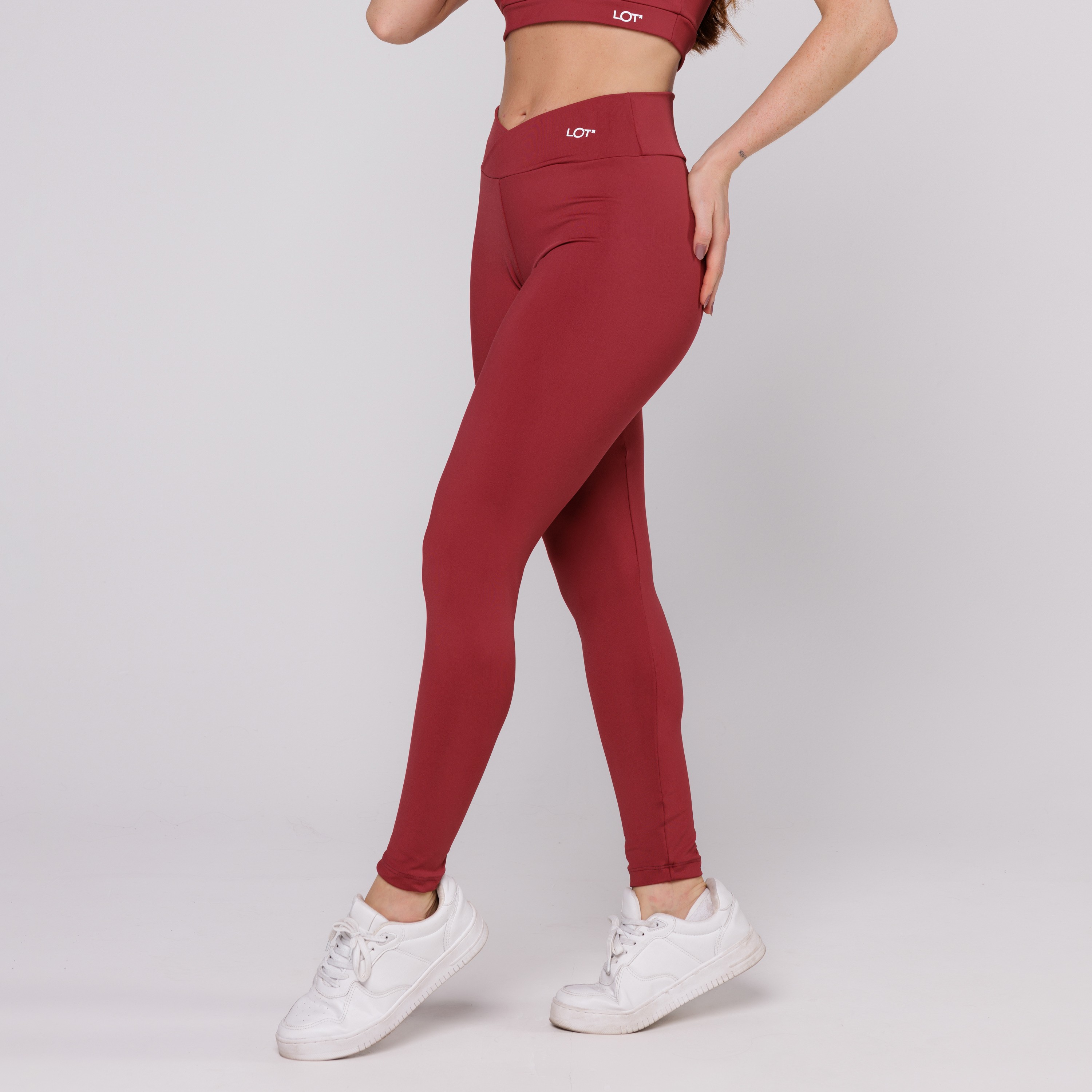 Legging Cós Cruzado Suplex Poliamida Academia Feminina Ruggine - Lot ...